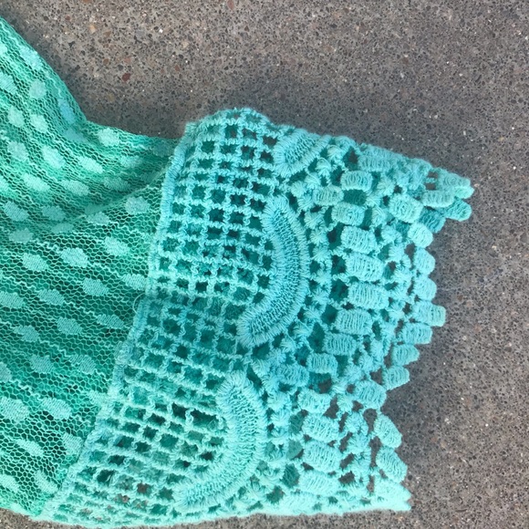 Umgee | Tops | Umgee Womens Turquoise Lace Top Size Medium | Poshmark
